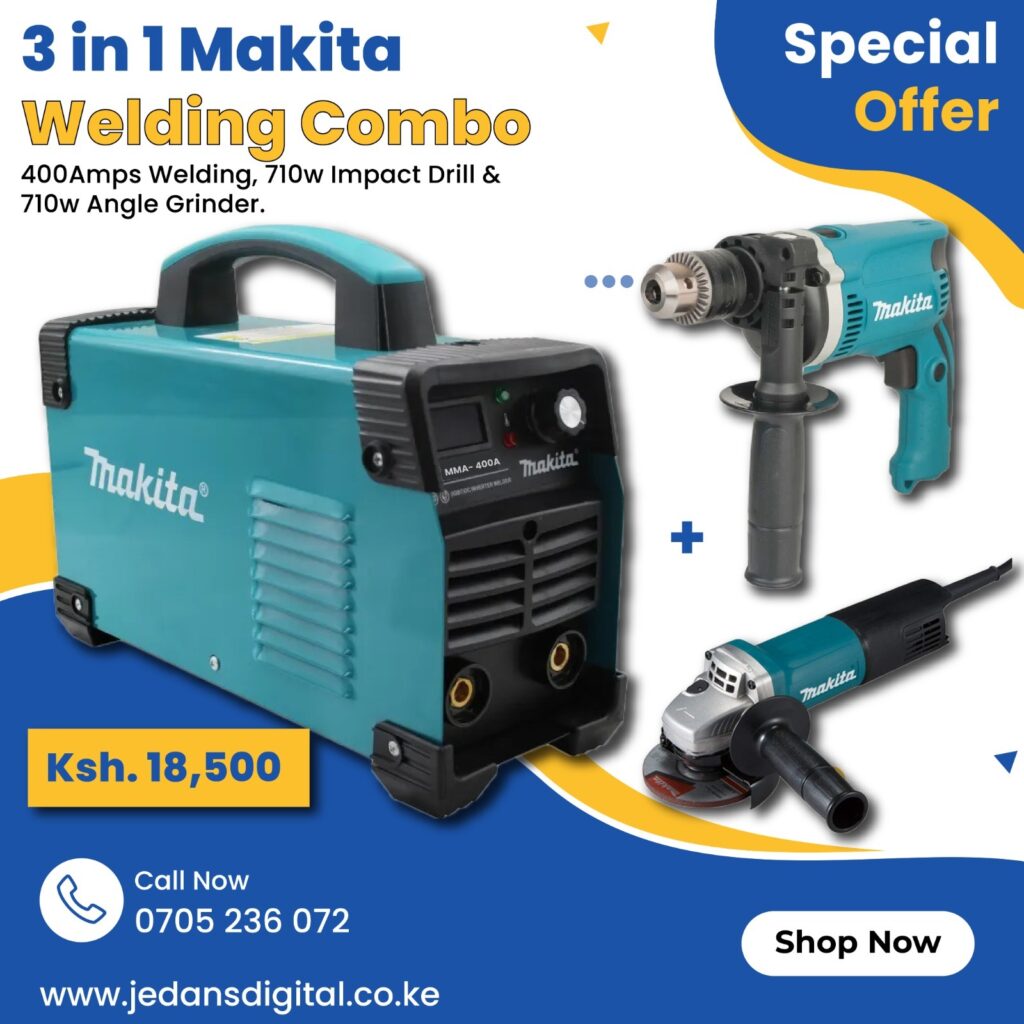 3 in 1 Makita Welding Combo(Makita Welding Machine, Angle Grinder ...